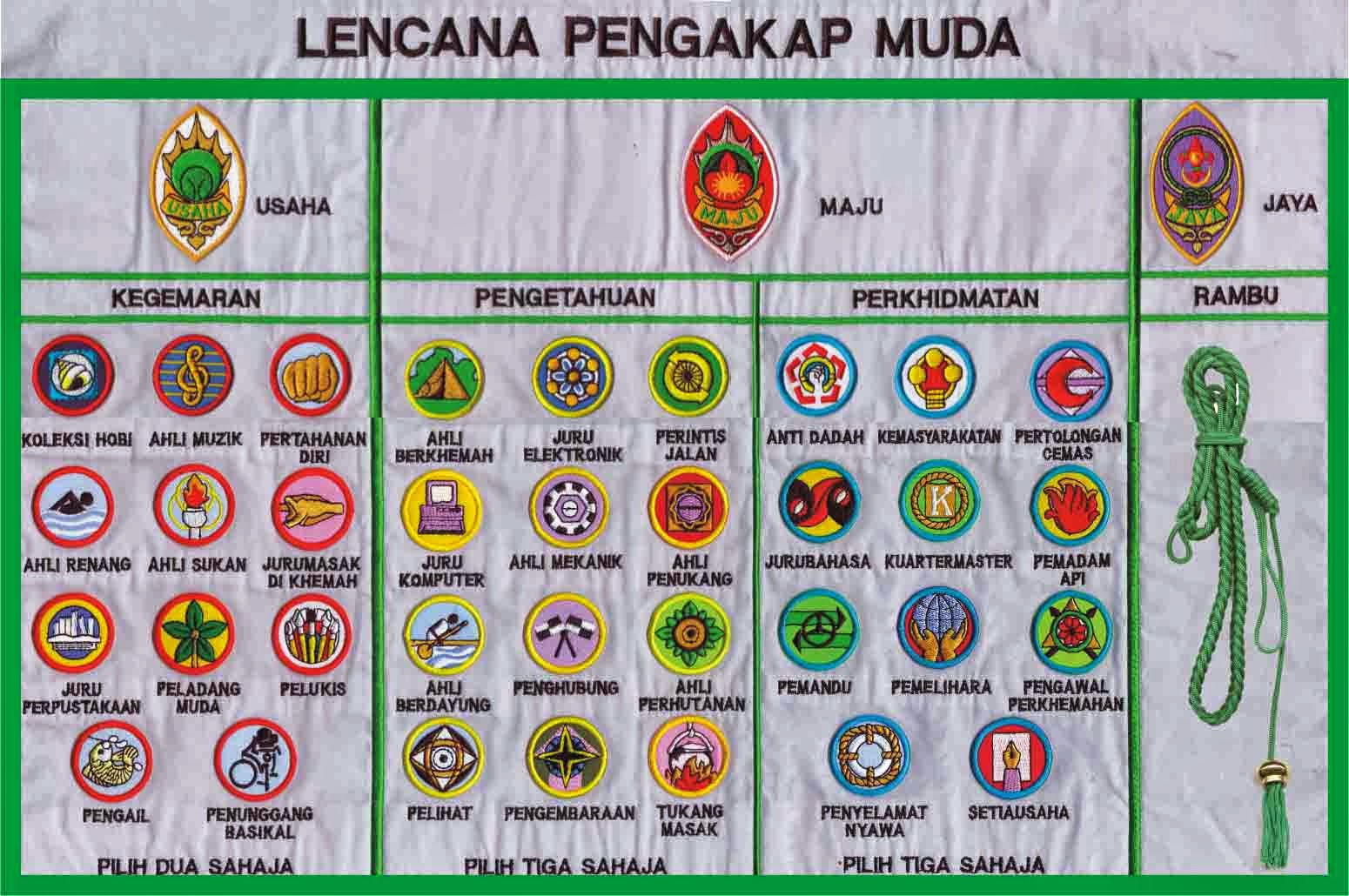 Original Lencana Kemajuan Pengakap Muda Lencana Maju