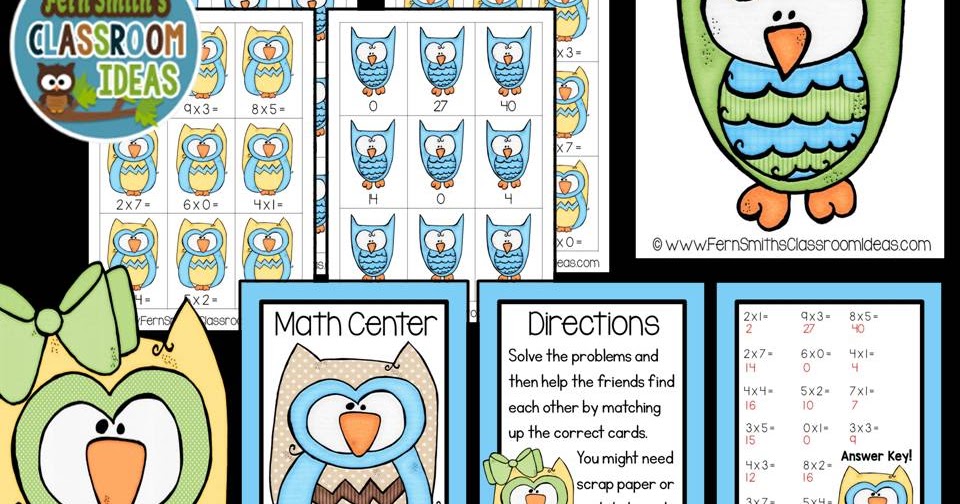 Mixed Multiplication Math Center Games 0 to 5 Facts - Fern Smith's ...