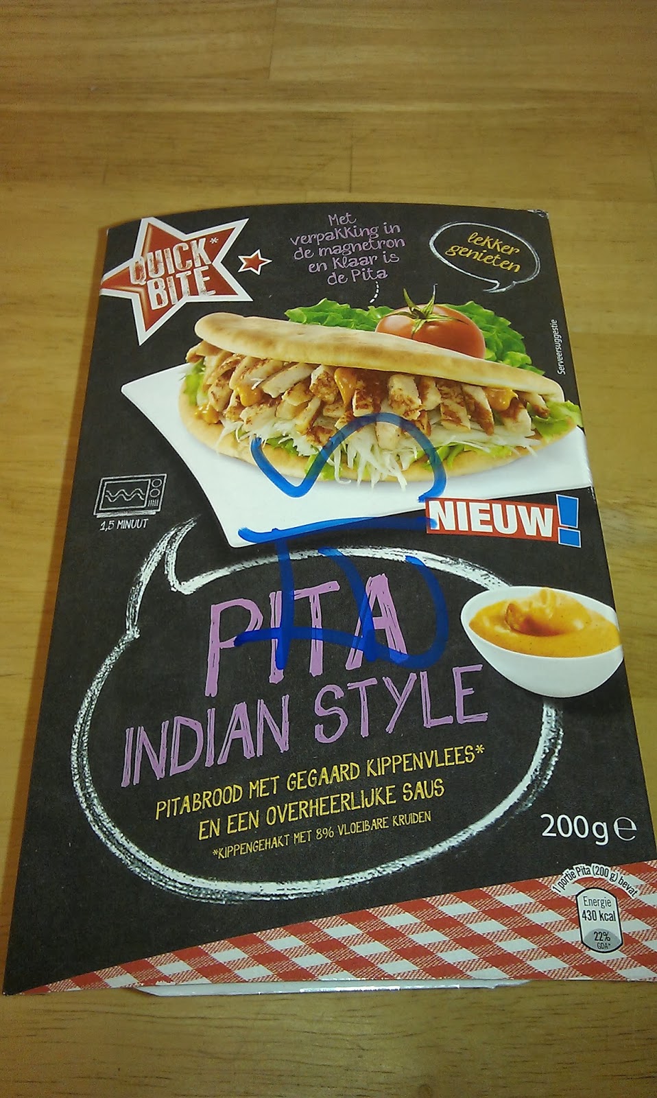 Uit de Studentenkeuken: Review: Aldi Pita Indian Style