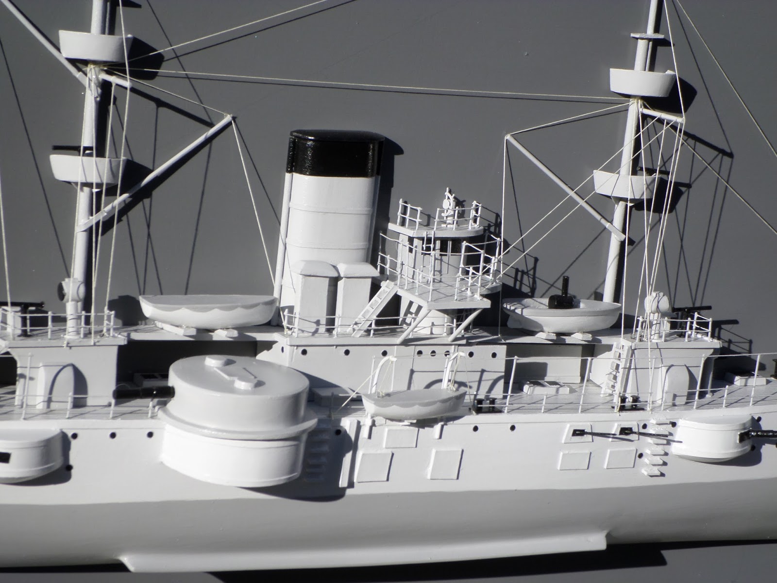 Niedermertl's Boats: New Design: USS Texas (Half Body, Grey scale)