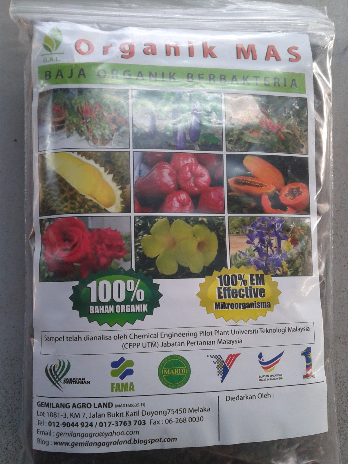 Gemilang Agro Land: BAJA ORGANIK MAS