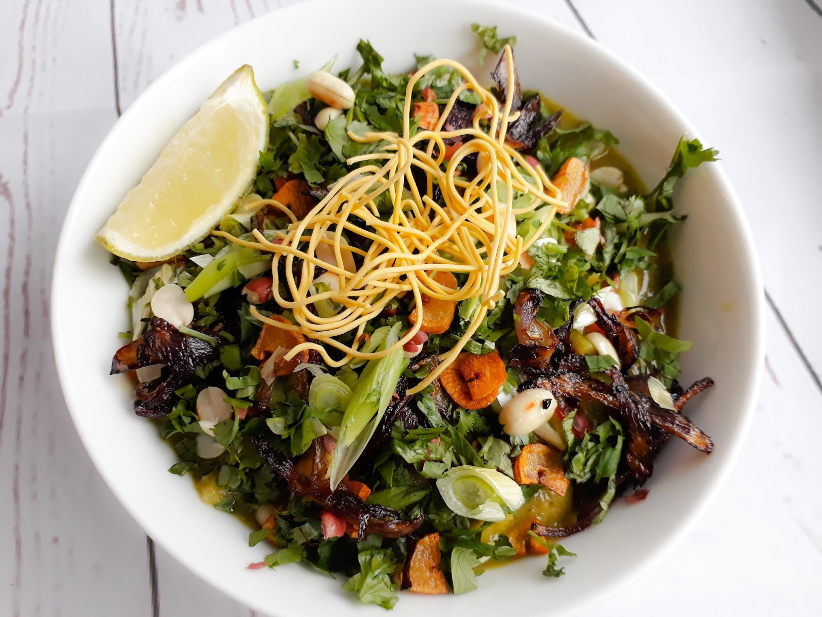 Burmese Vegetable Khow Suey