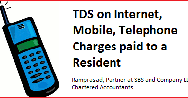 TDS on Internet, Mobile, Telephone Charges paid to a Resident | SIMPLE ...