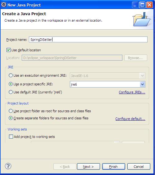 Java Journal Spring Setter Dependency Injection Example Using Eclipse 1880