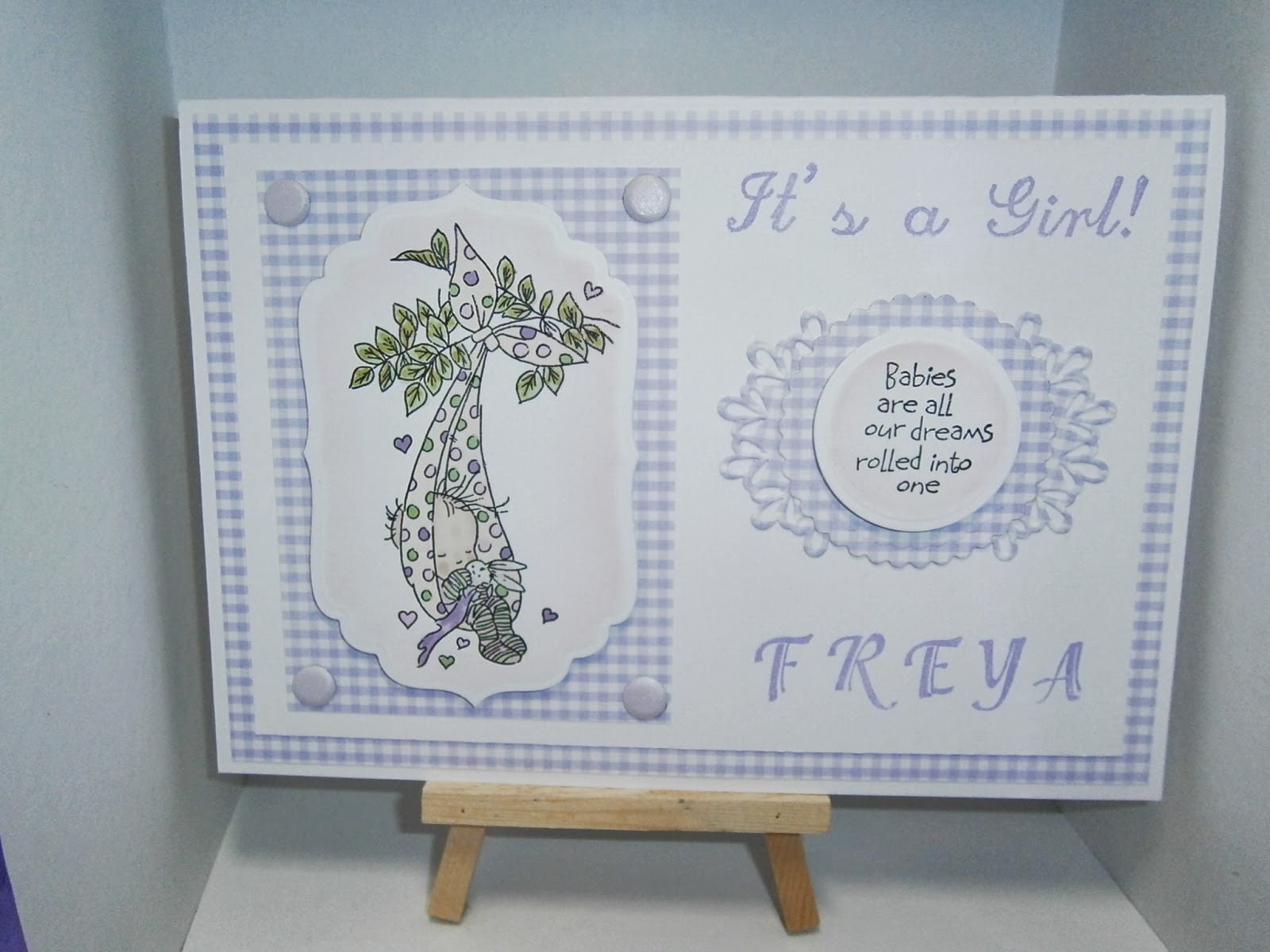 Chris's Ramblings: New Baby Freya Card (and a Photo too!)