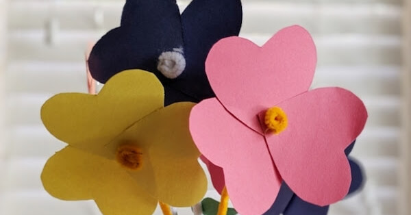 Heart Paper Flower Craft - The Joy of Sharing