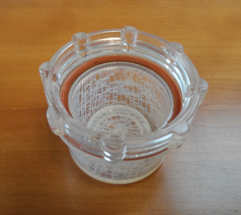 Modified strainer lid for flushing and winterizing | SailNet Community