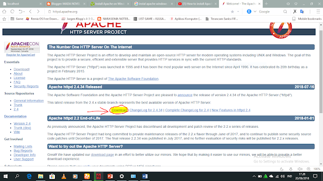 TUTORIAL INSTALASI APACHE SERVER | MADA NOVEL