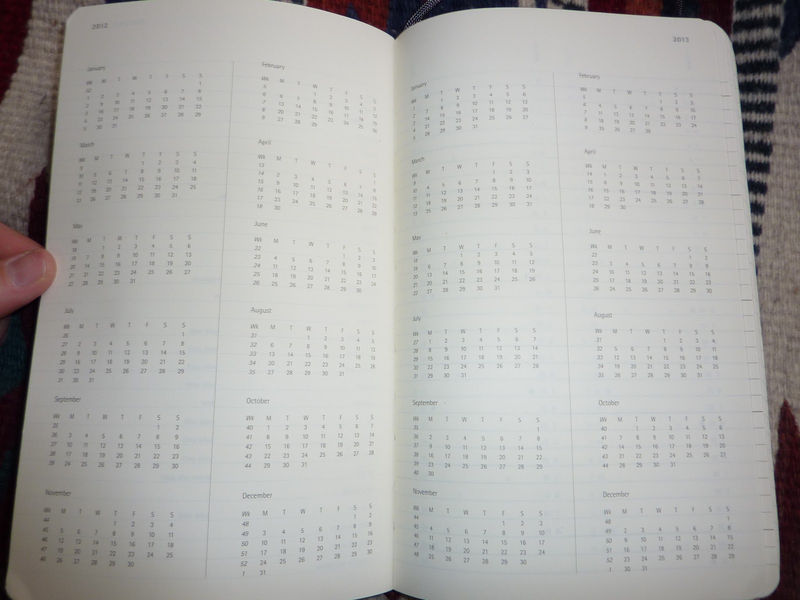 Plannerisms: 2012 Moleskine Monthly Notebook
