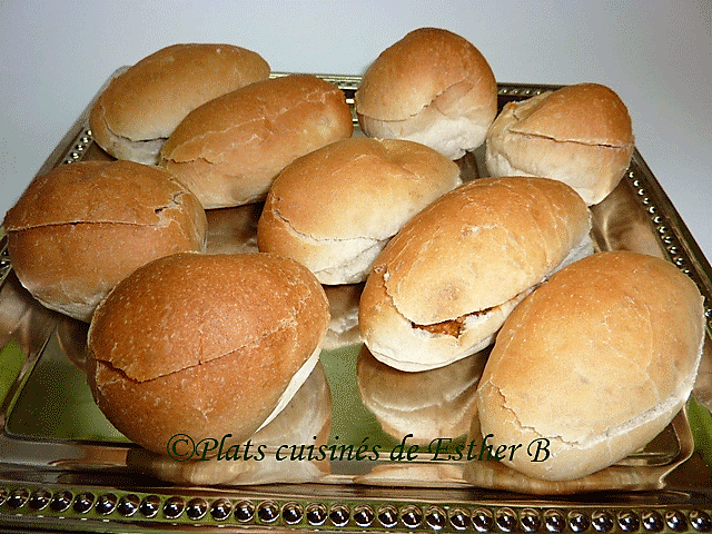 Les plats cuisinés de Esther B: Minis pains fourrés