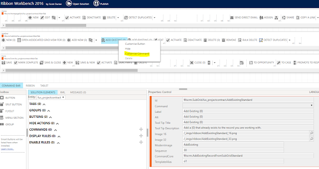 Dynamics 365 sub-grid add new and add existing
