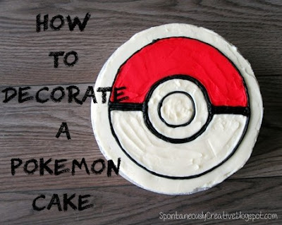 Spontaneously Creative: How to decorate a Pokemon cake