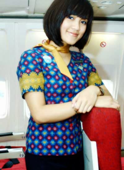 Contoh model baju batik pramugari banyak pilihan