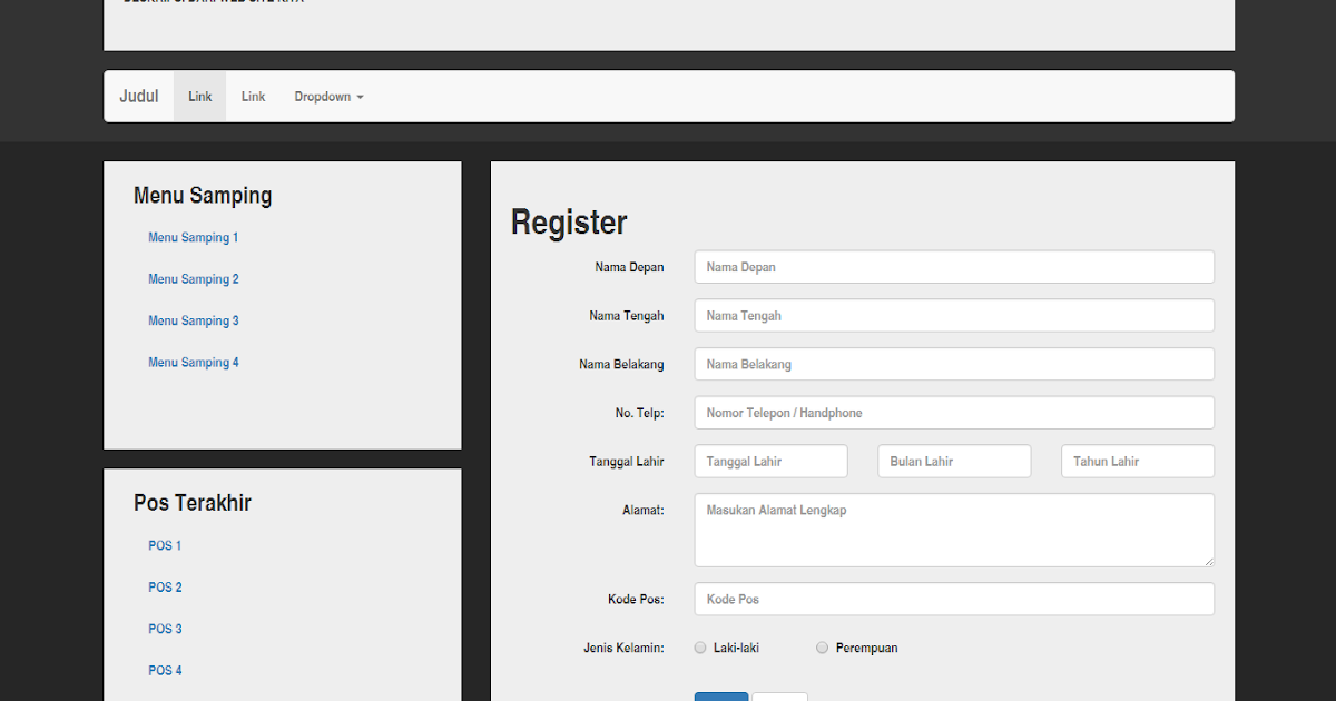 TUTORIAL MEMBUAT TAMPILAN INPUT DOKTER DENGAN BOOSTRAP - Tutorial CI by WoW
