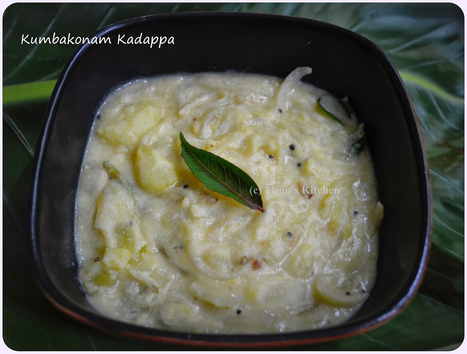 Kumbakonam Kadappa ~ Minu's Kitchen