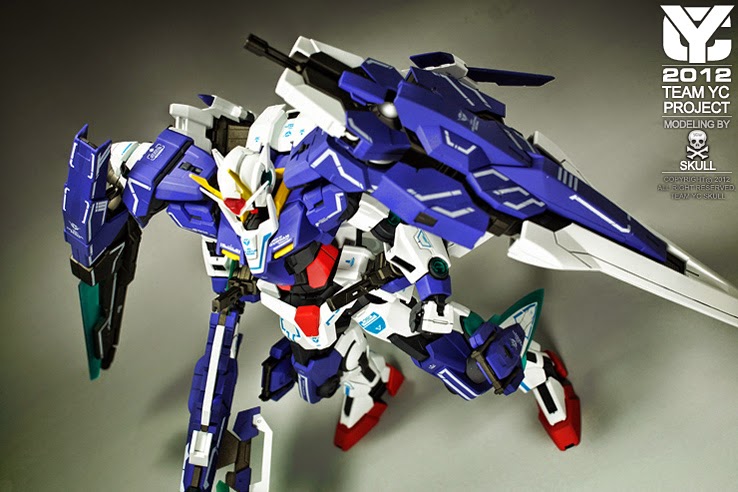 MG 1/100 OO Gundam Seven Sword Raiser Full Saber Custom Build