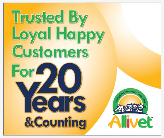 Celebrate 20yrs of Excellence with Allivet Pet Pharmacy