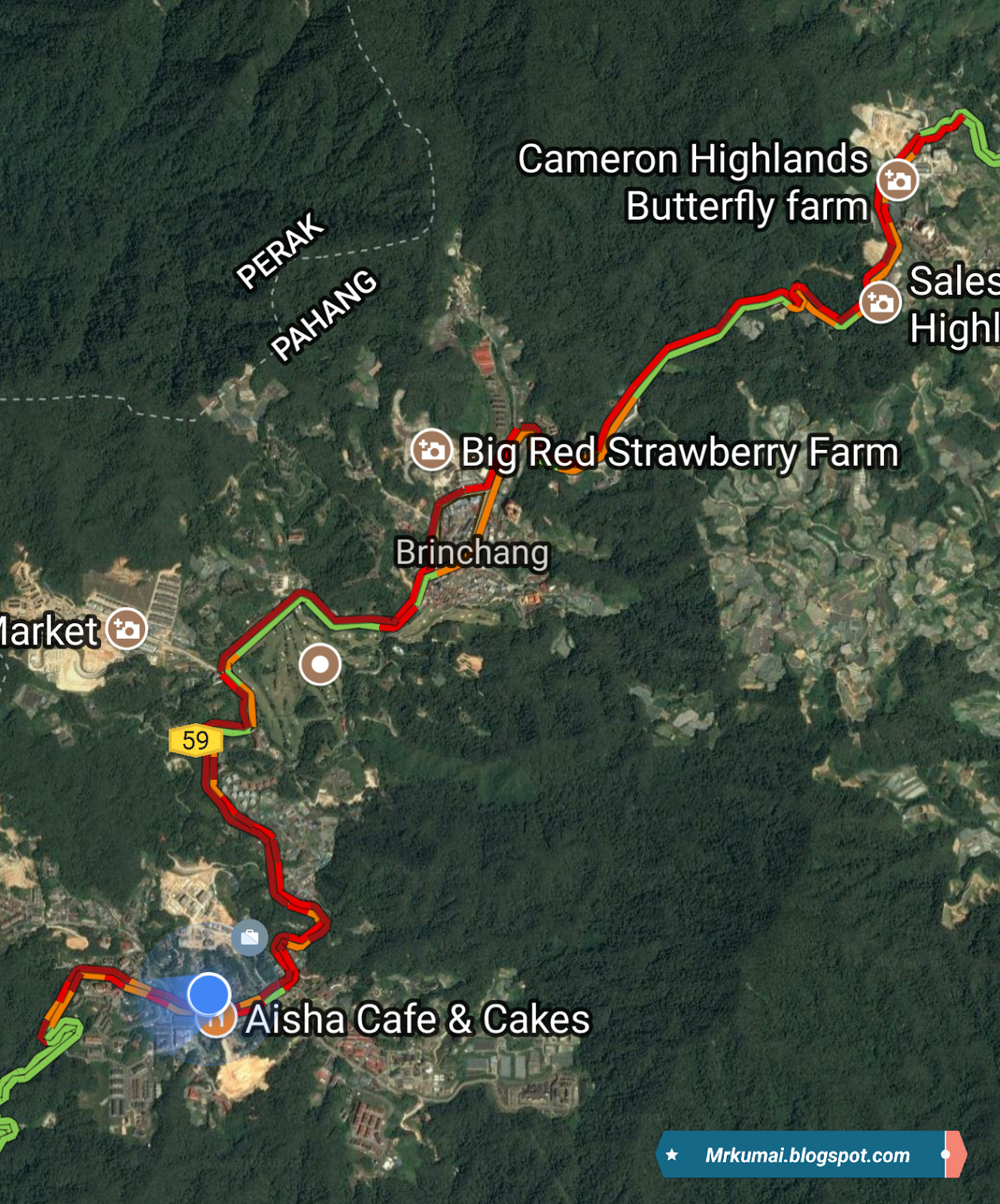 mrkumai.blogspot.com: Sesak ke Jalan di Cameron Highlands hari ini?