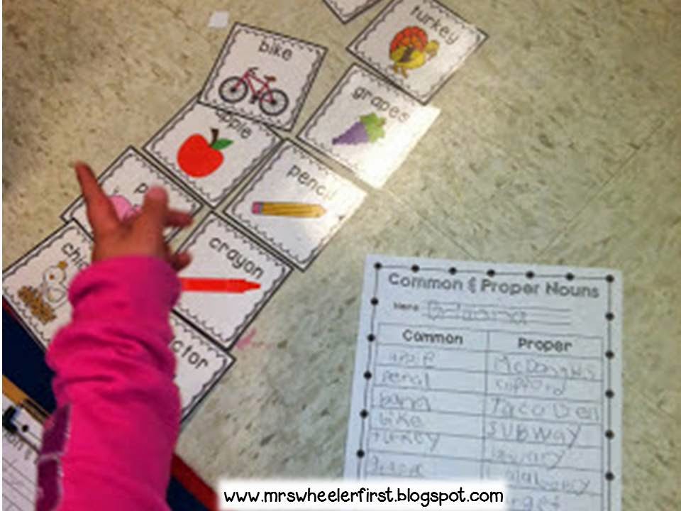 Mrs. Wheeler's First Grade Tidbits: Common and Proper Nouns Freebies