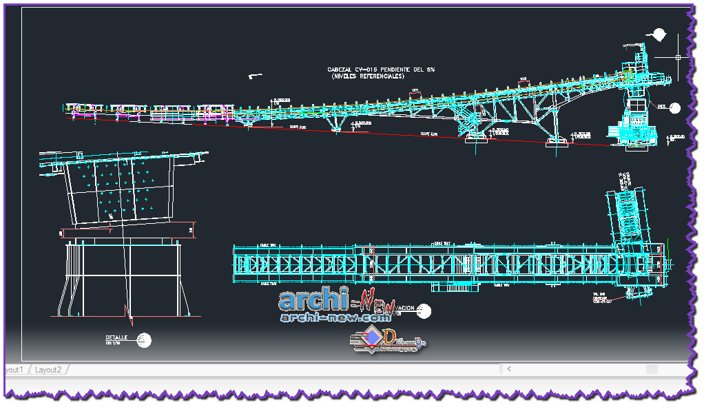 Download AutoCAD CAD DWG File Conveyor Belt Archi new Free Dwg File download-autocad-cad-dwg-file-conveyor-belt-archi-new-free-dwg-file