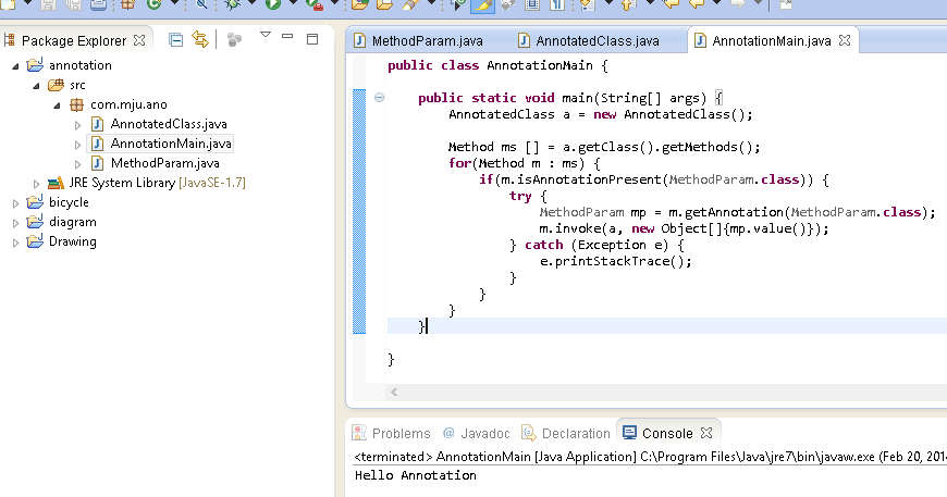 Myanmar Java User: Annotations