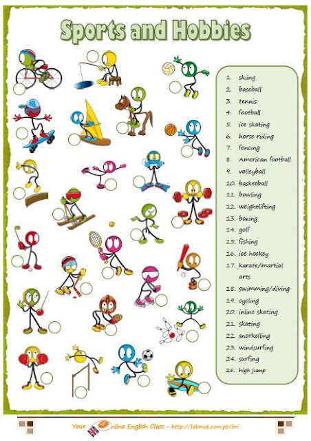 Enjoy English!: 22.- SPORTS (vocabulary)