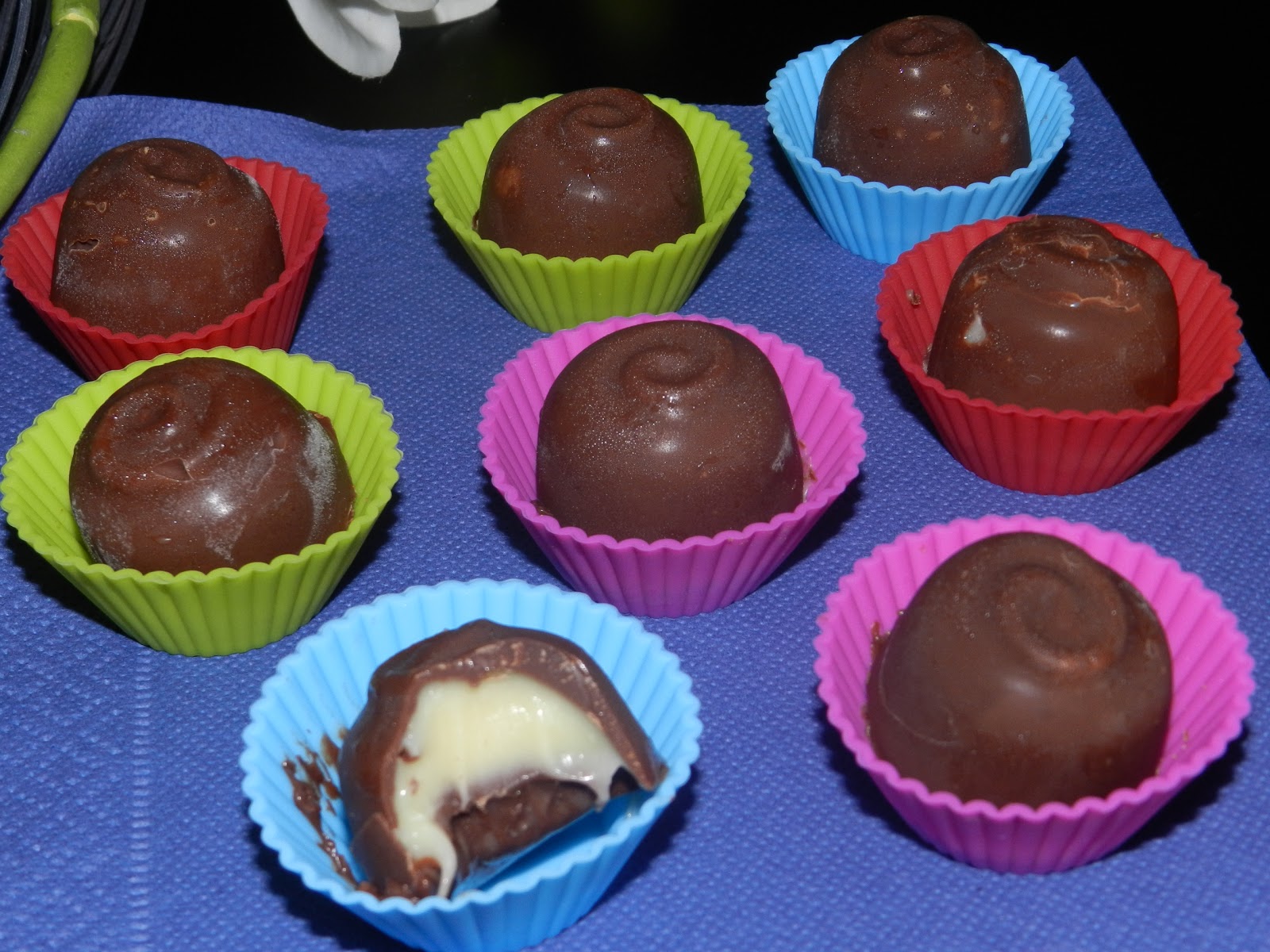 La cocina de Vifran: Bombones de chocolate con leche rellenos de ...