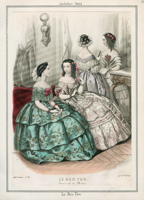 Mole's Genealogy Blog: Souvenir Saturday: the crinoline era - 1850s