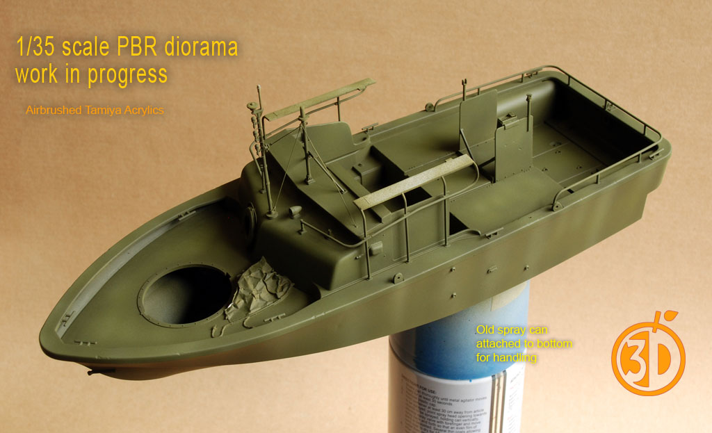 Orange 3D Plastic: PBR painted