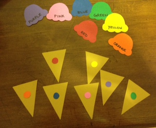 Kid's Korner: ICE CREAM COLORS ACTIVITY