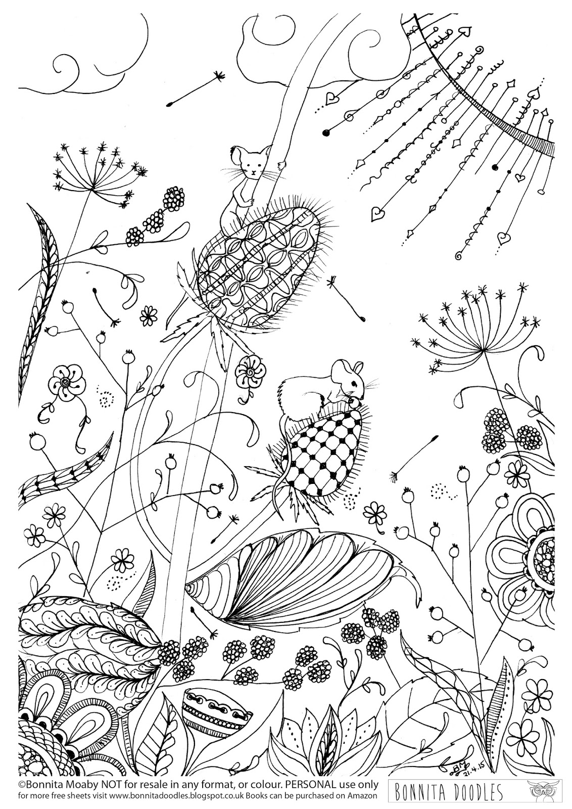 Field Mouse Coloring Pages