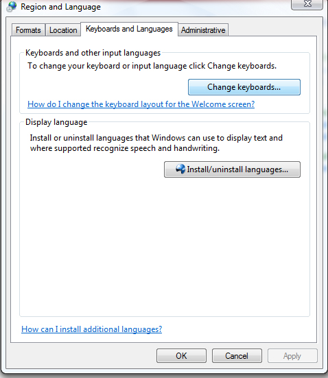 Memunculkan Language Bar pada Taskbar