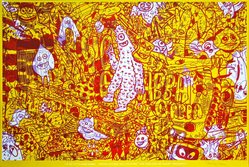 Amongst The Knick-knacks: Artsy Fartsy Friday: The Art Of Yo Gabba Gabba