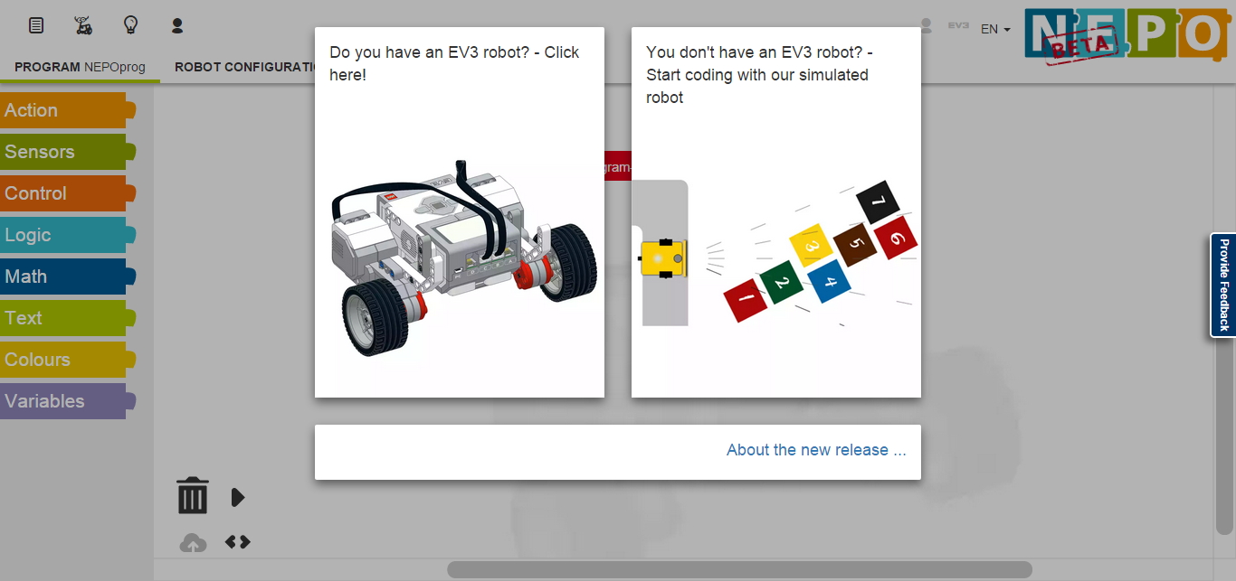 探奇 樂高機器人 LEGO SPIKE EV3 BricQ 教學 Touch Classroom : Open Roberta 的 NEPO ...
