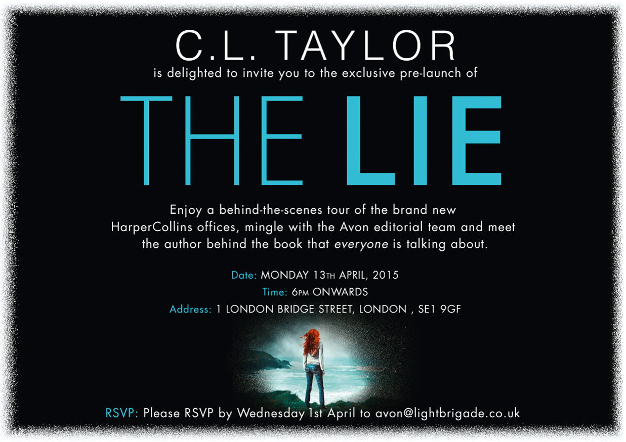 Laura Patricia Rose: Book Event: The Lie by C. L Taylor Book Launch