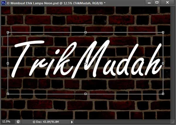 Trikmudah: Membuat Efek Lampu Neon di Photoshop