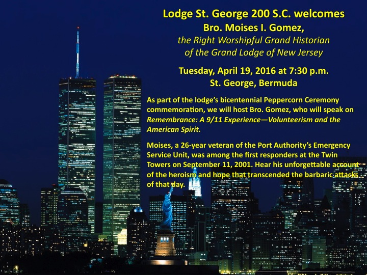 Moises Gomez at Bermuda Lodge's 200th "Peppercorn Ceremony" | My ...