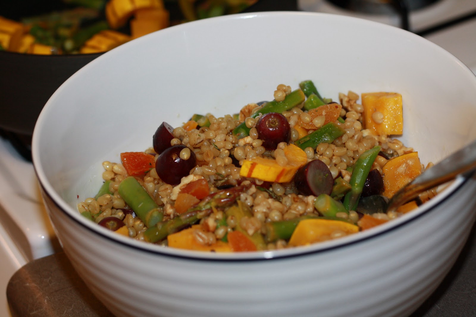 K's Veg Recipes: Wheat Berry Fruit and Vegetable Salad