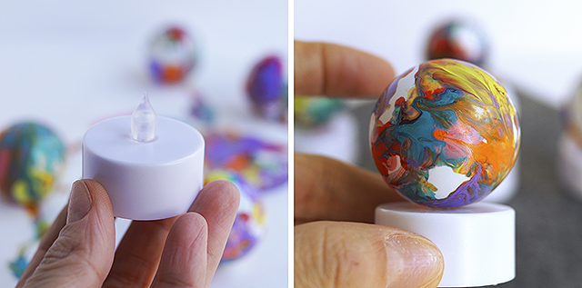 Colorful tea lights planet - Journey into Creativity