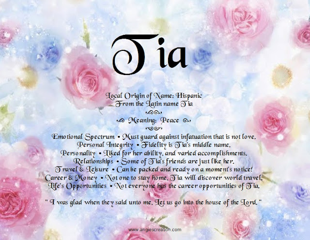 Tia | Unique Names