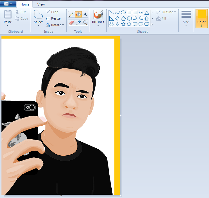 Curhatan Seorang Desainer Paint 7: 3. Contoh Gambar Paint