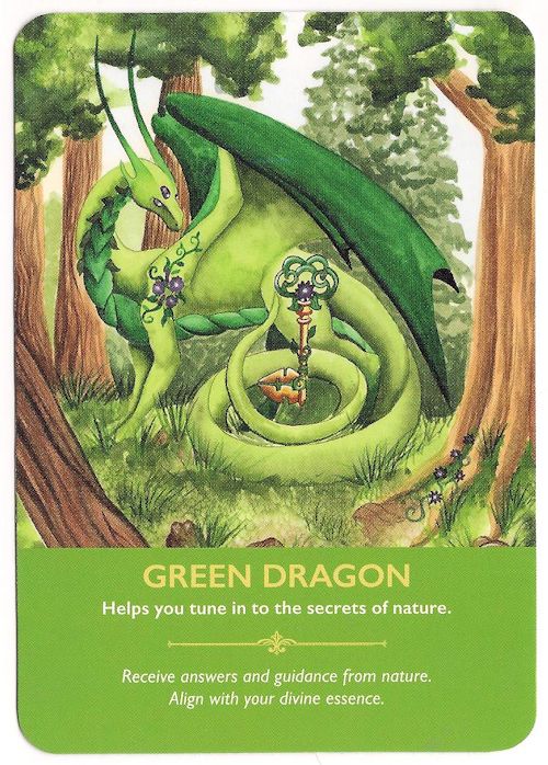 Tarot Notes: Elemental 4-card Reading with Dragon Oracle Cards