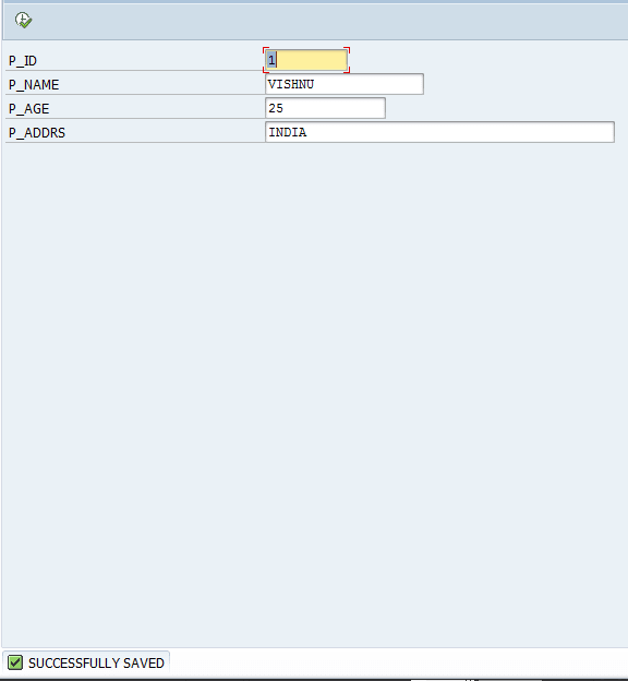 Data Insert From Report Parameters