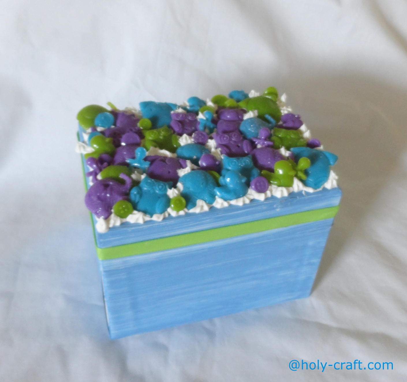 Mod podge mod melts and mod molds cell phone case and baby keepsake box