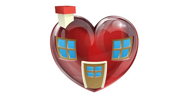 Heart-Shaped Home | Symbols & Emoticons