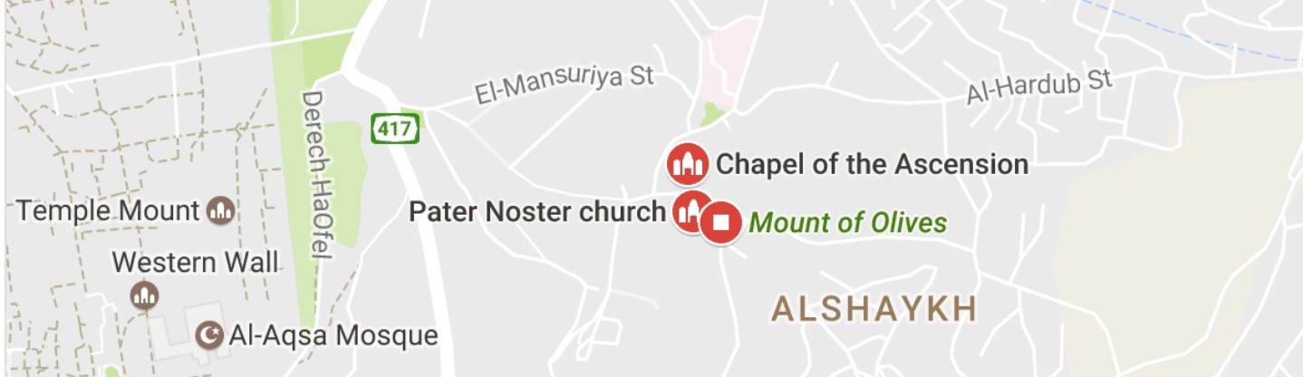 The Holy Land 2017: Day 9, the Chapel of the Ascension