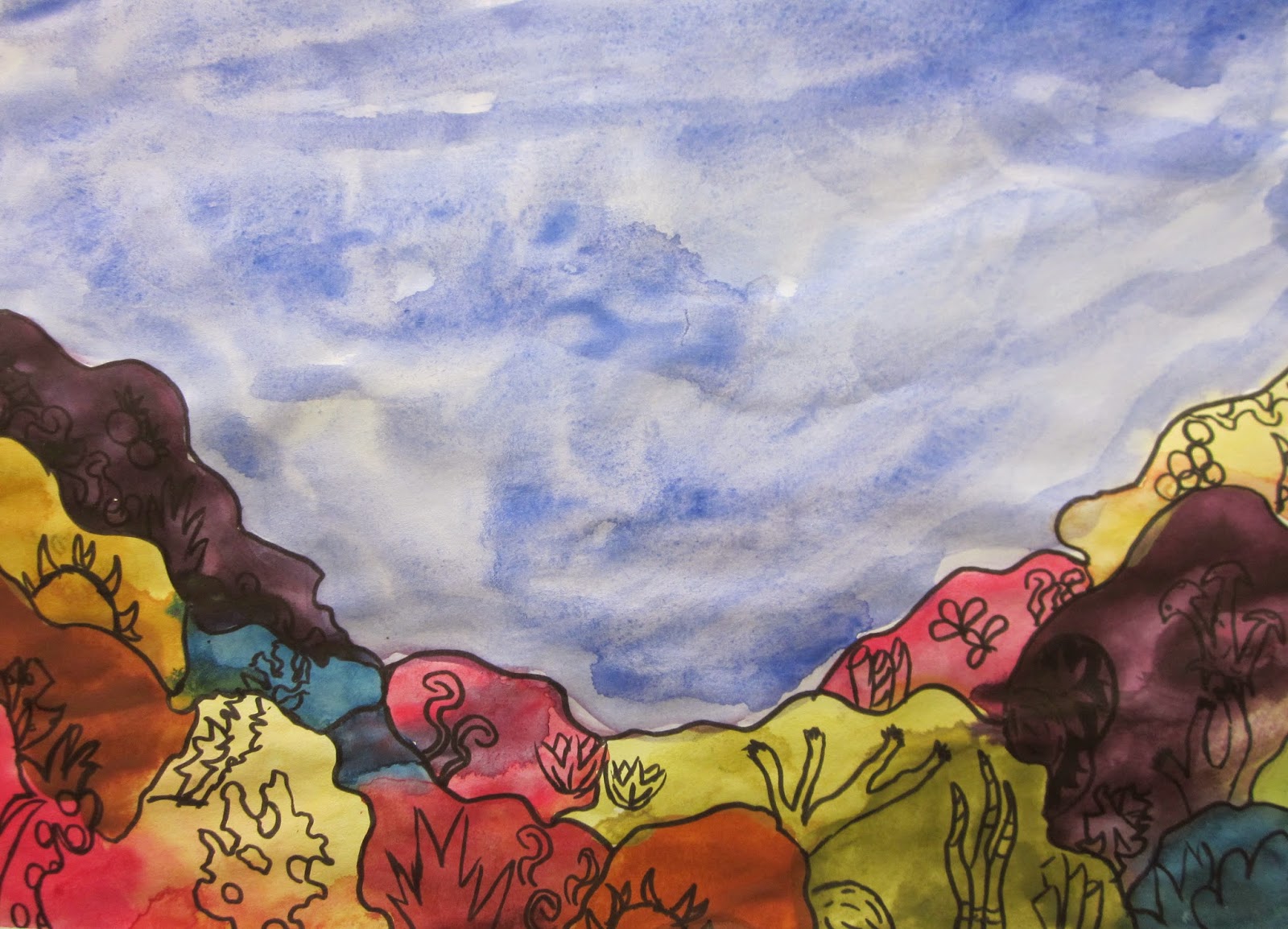 Kaarisillan kuvataide: Koralliriutat