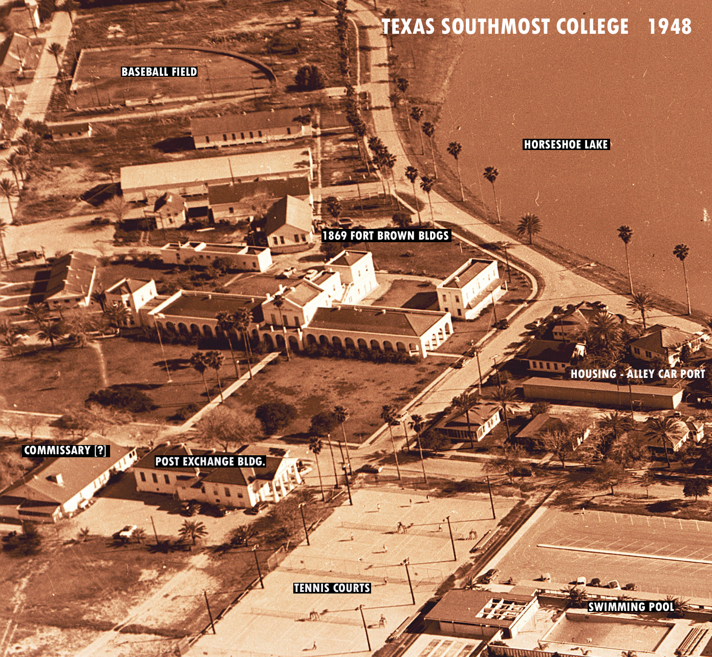 Brownsville Station: 1948 Fort Brown is Texas Southmost College