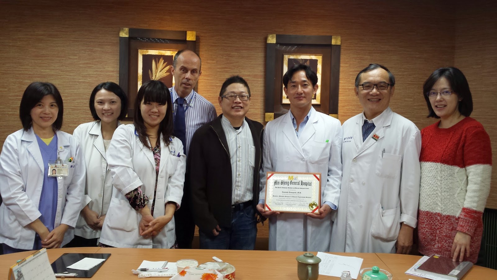 Min-Sheng International: Japanese Surgeon Completes Fellowship in ...