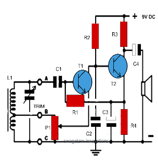 Simplest AM Radio Receiver with Speaker Output | Circuit Diagram Centre
